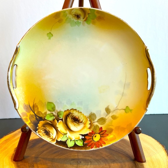 Noritake | Dining | Vtg Nippon Hand Painted Morimura Gold Handle Plate ...